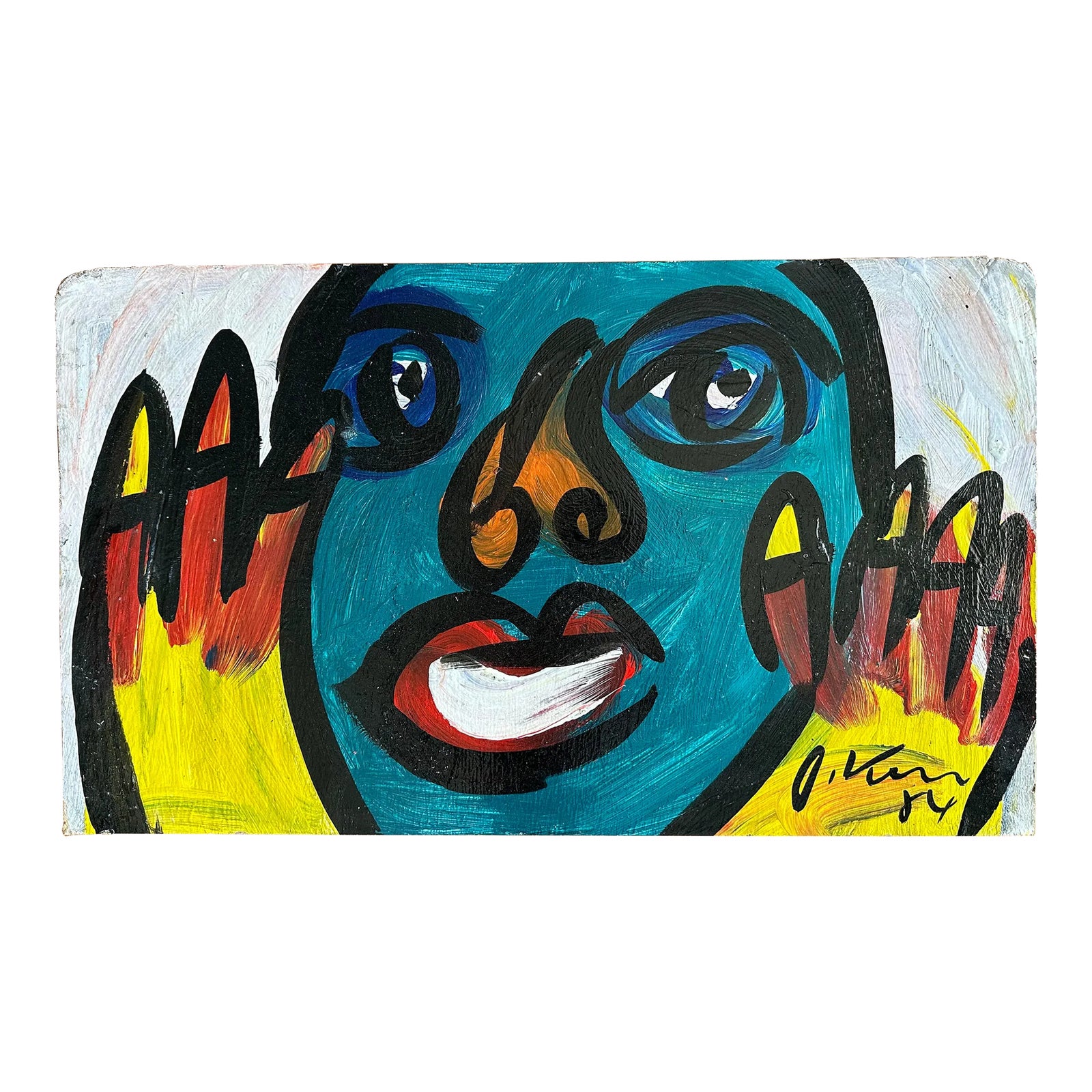 1984 Original Peter Keil Painting | Chairish