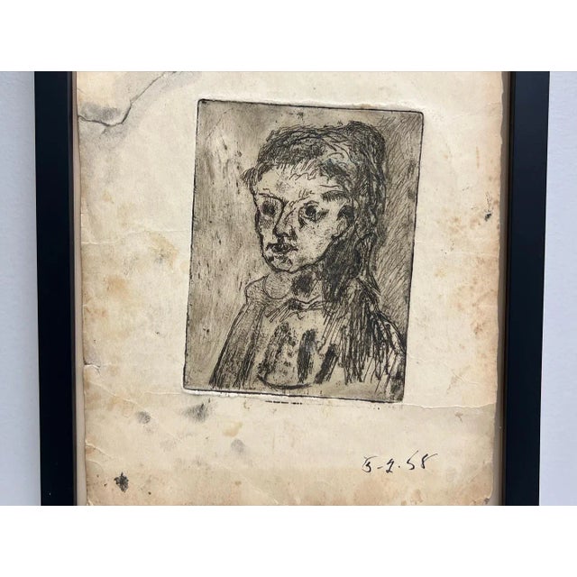 1950s Mid-Century Figurative Copper Plate Engraving & Copper Plates ...