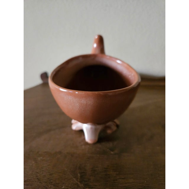 Vintage Brown Frankoma 575 Cornucopia Planter/Vase | Chairish