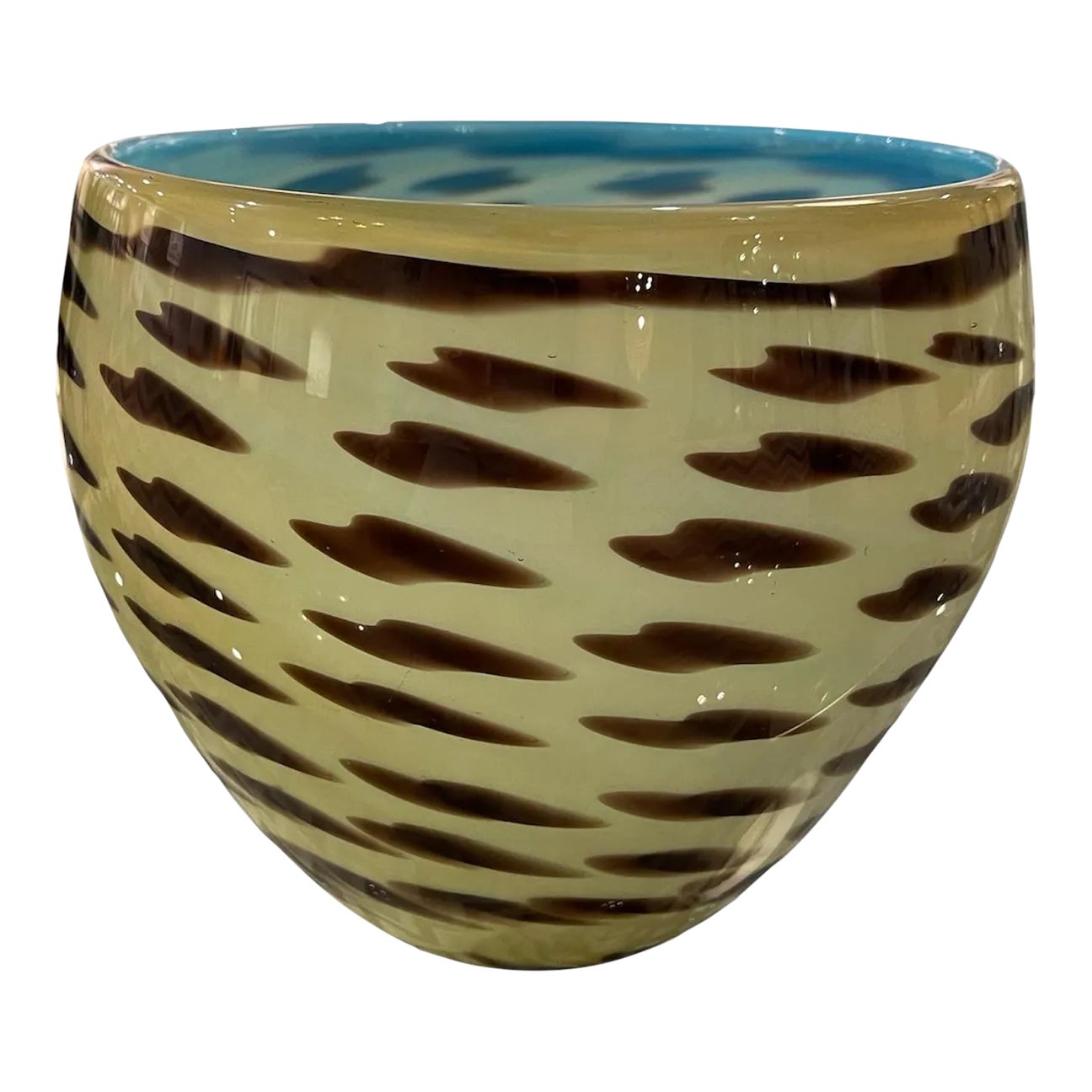 Spotted Glass Vase | Chairish