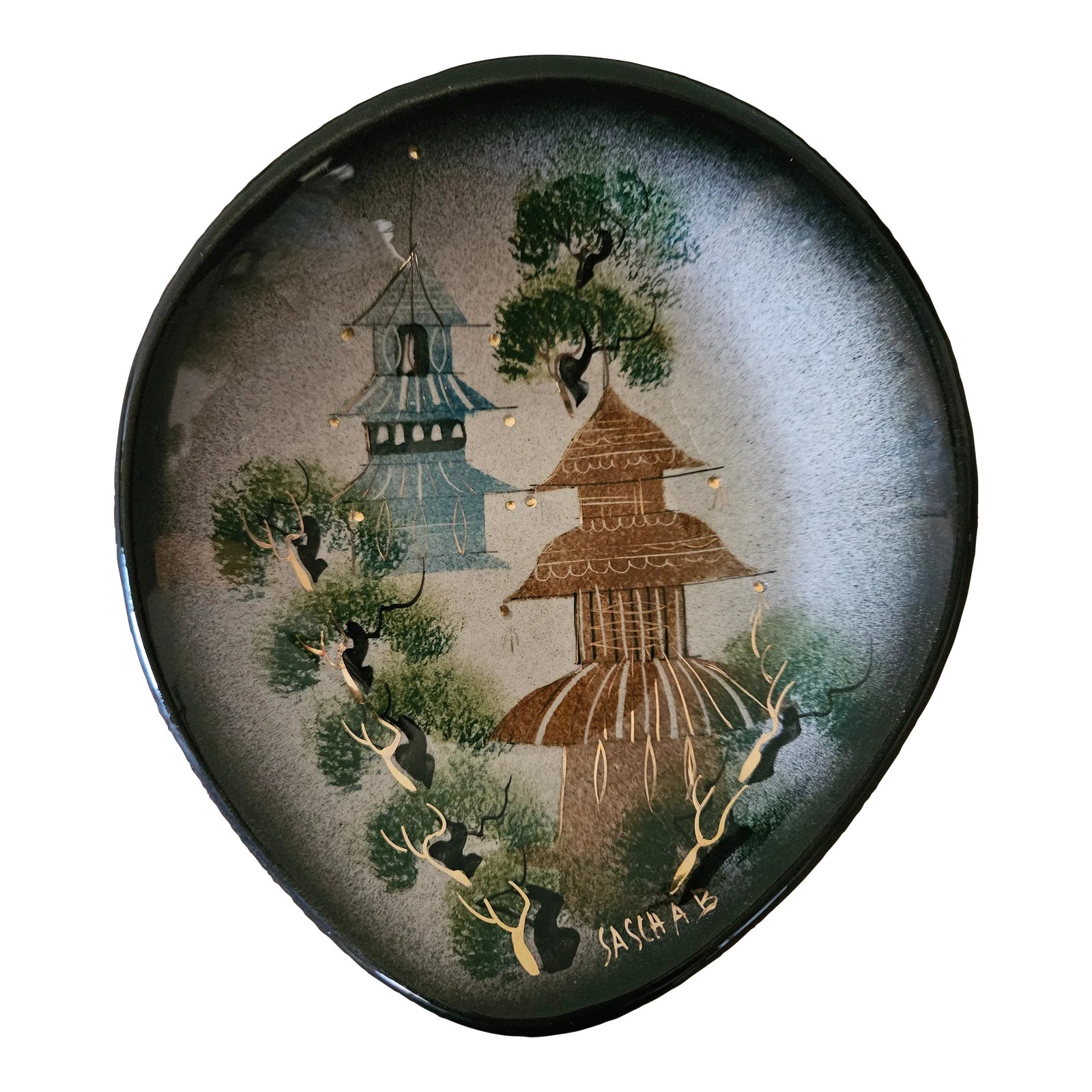 Vintage Sascha Brastoff Ceramic Bowl | Chairish