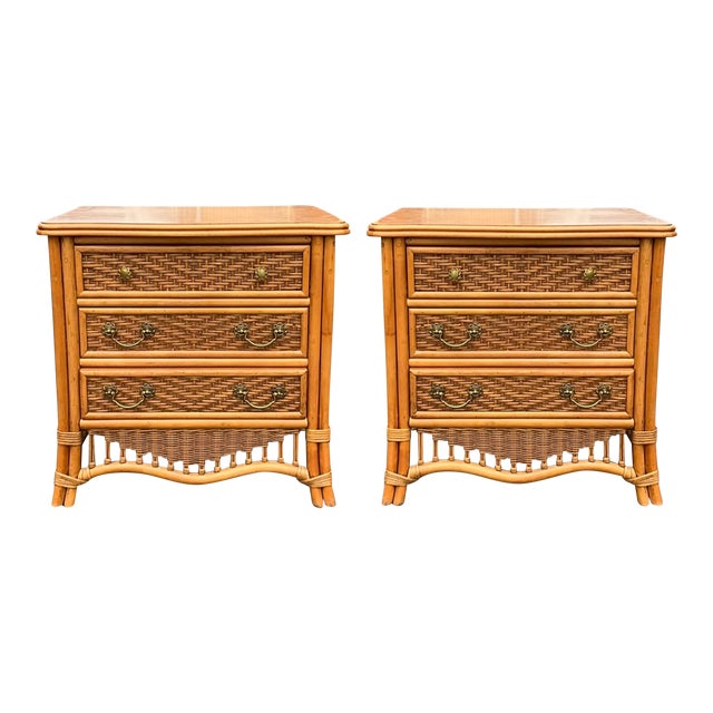 Ficks Reed Organic Coastal Wicker and Rattan Chests / Commodes / Side ...