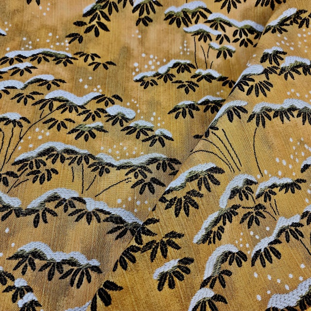 Scalamandre Sagano Bronzo Designer Fabric by the Yard | Chairish