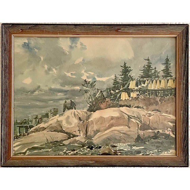 Phil Austin (American 1910 - 2004) 20th Century Watercolor Seascape ...