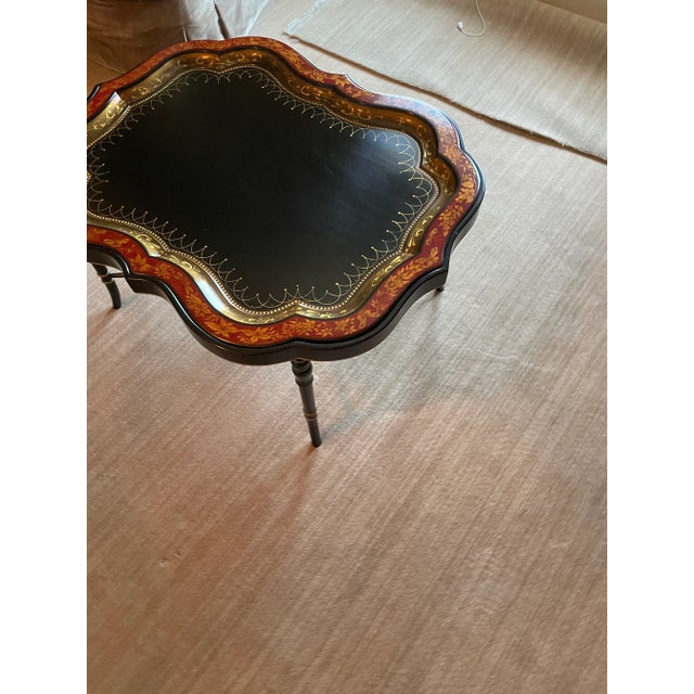 Nininger and Company Custom Lacquered Tray Table | Chairish