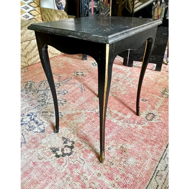 Early 19th C. French Regency Marble Top Accent Table | Chairish