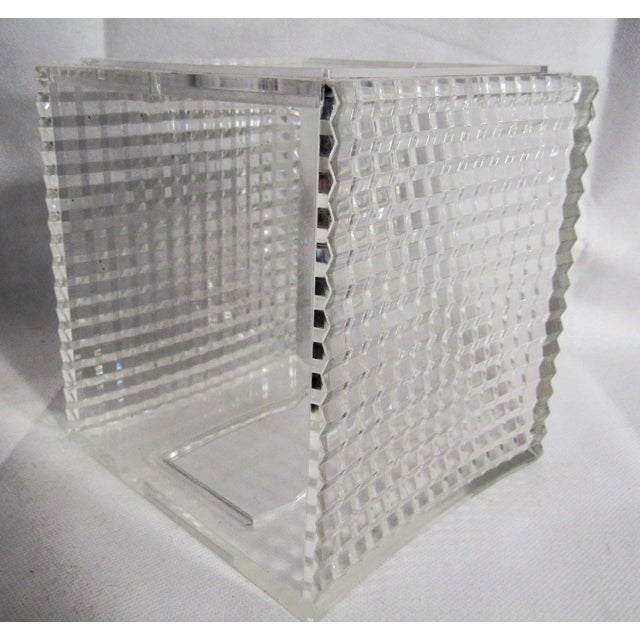 Mid Century Sally Designs Lucite Tissue Box Cover | Chairish