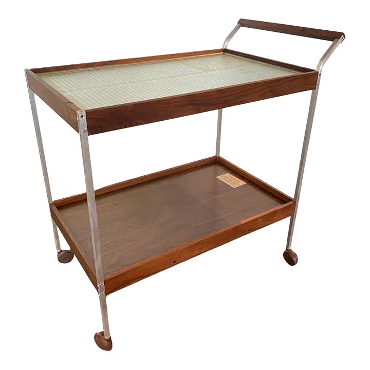 Mid-Century Salton Hotable Automatic Food Warmer Rolling Bar Cart ...