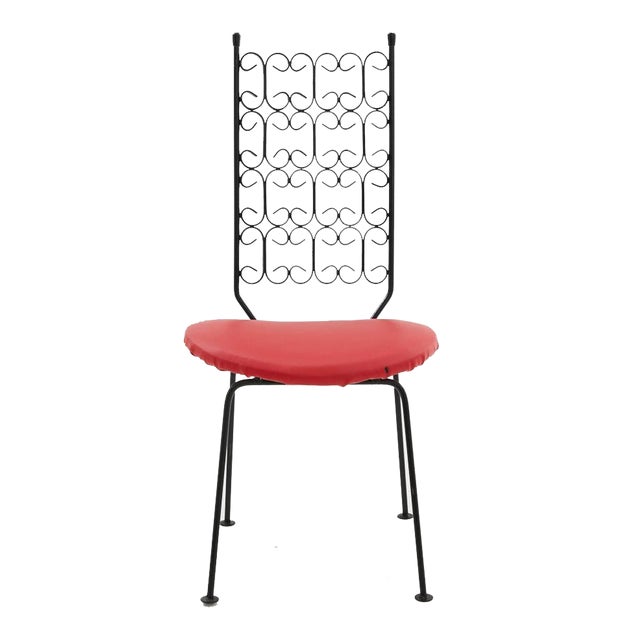Iron Scroll Chair By Arthur Umanoff, 1960s | Chairish