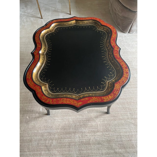 Nininger and Company Custom Lacquered Tray Table | Chairish