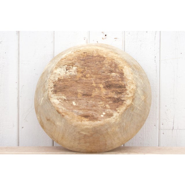 Bleached Farmhouse Country Bowl | Chairish