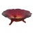 Mid Century Modern Ruby Red Fenton Footed Candy Dish | Chairish