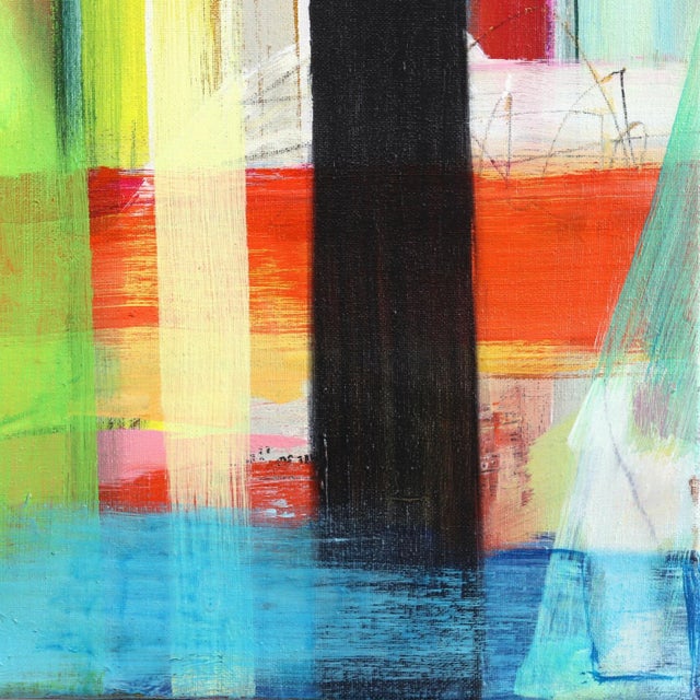 "Intersect I" Original Geometric Artwork by Jodi Fuchs | Chairish