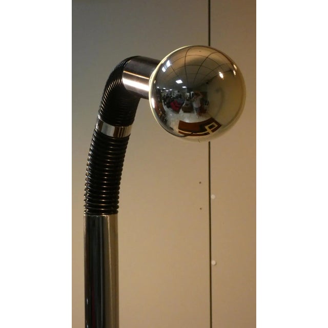Periscope Floor Lamp in Chromed Steel and Rubber by Martini Luce, 1970s ...