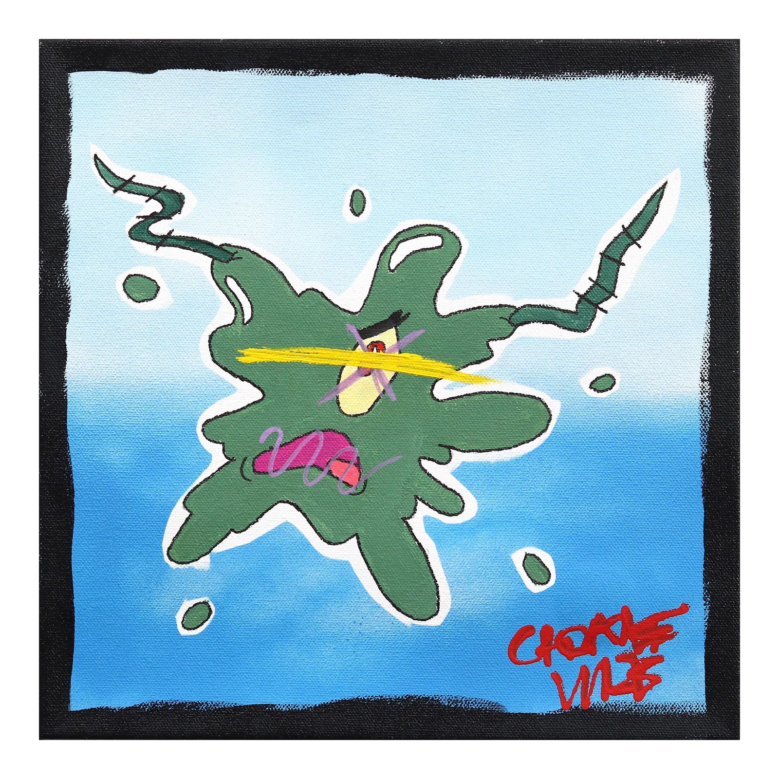 Splat - Pop Art Cartoon Inspired Character Painting on Canvas Original ...