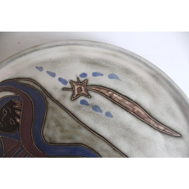 Large Vintage Mara Mexican Pottery Clay Wall Plate, Art Signed by ...