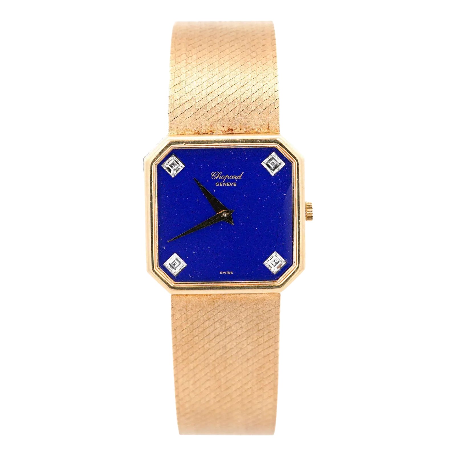 Chopard Blue Lapis Lazuli 18k Gold 26mm Vintage Watch Circa 1970s ...