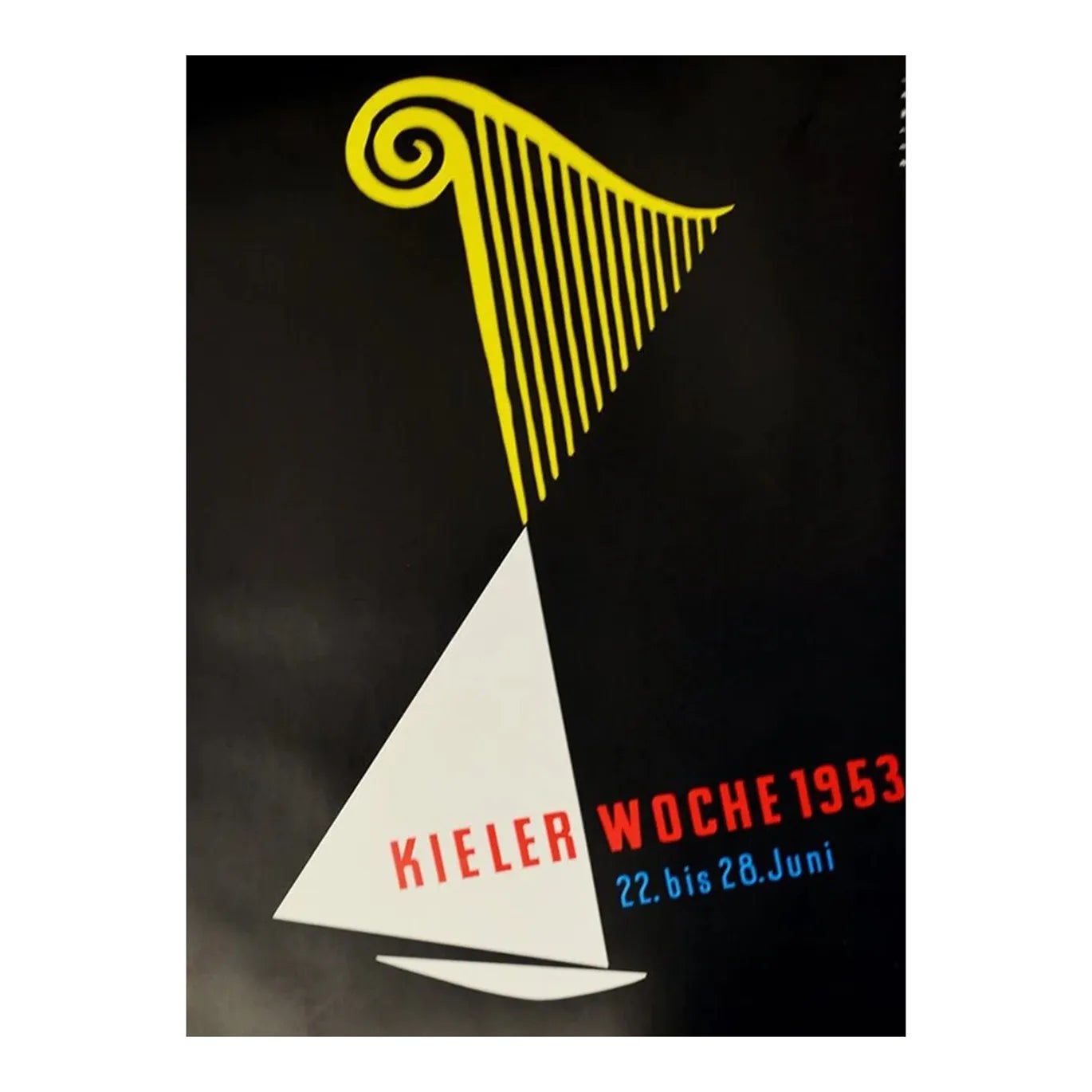 Kiel Week Kieler Woche 1953 Poster | Chairish