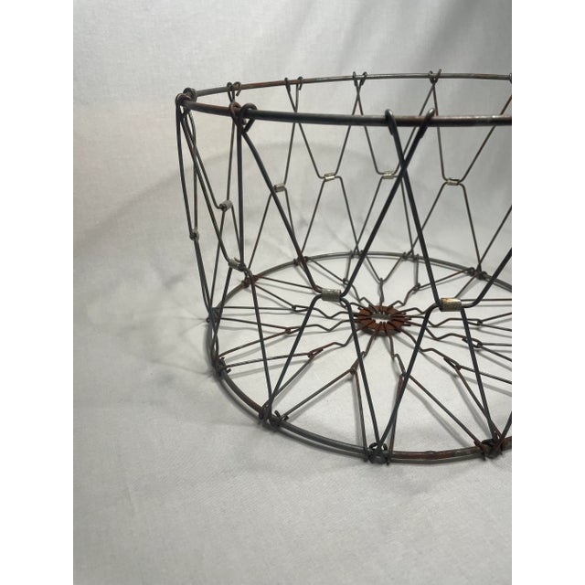 1950s Mid Century Modern Collapsible Metal Basket, Large | Chairish