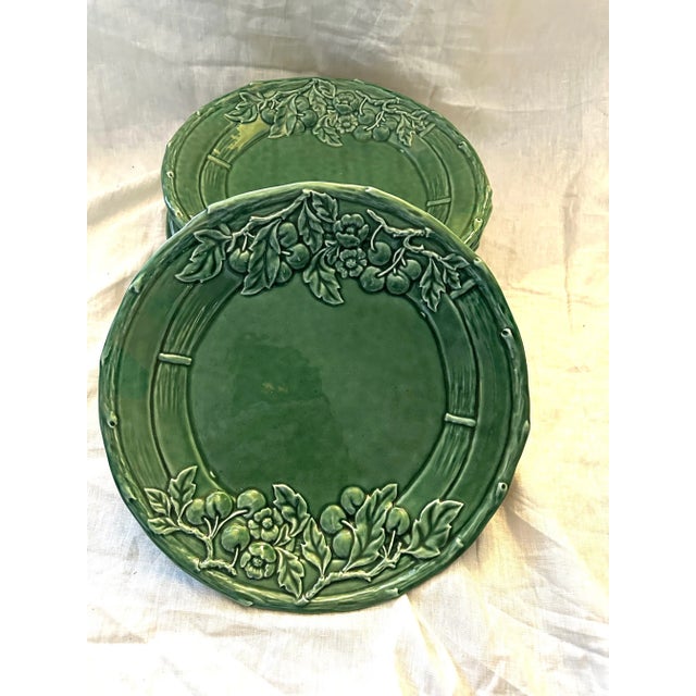 Vintage Porta Green Dinner Plates-A Set | Chairish