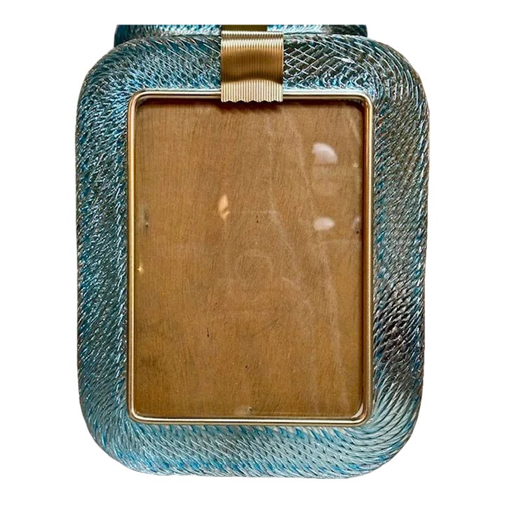 Murano Glass Picture Frame | Chairish