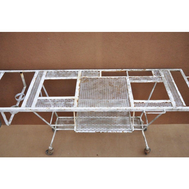20th Century Industrial Steampunk Rolling Bar Cart | Chairish