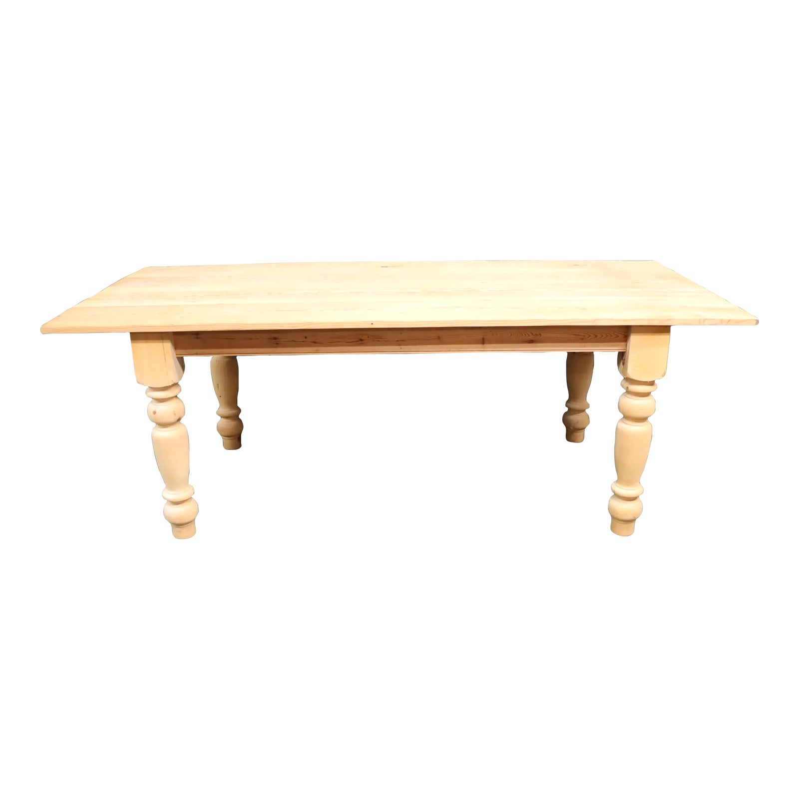 Unfinished Pine Farm Table | Chairish
