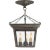 Chapman & Myers for Visual Comfort Signature Cornice Semi-Flush Lantern in Bronze | Chairish