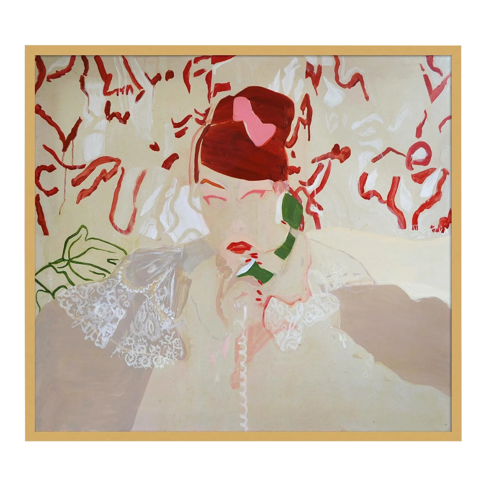 Go On by Lucia Jones in Gold Frame, Medium Art Print | Chairish