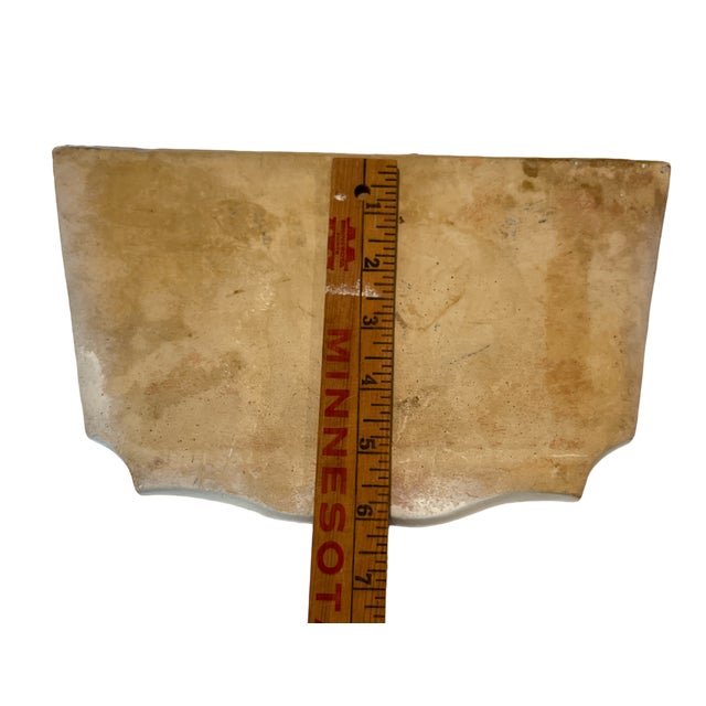 Vintage Shell and Acanthus White Plaster Bracket in the Style of Serge ...