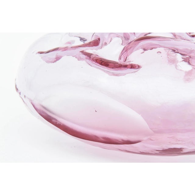 Vintage Blenko Light Purple Glass Decanter With Teardrop Stopper | Chairish