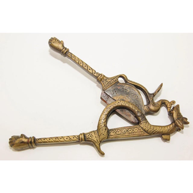Antique Brass Betel Nut Cutters With Dragon Motif From India Areca Nut ...