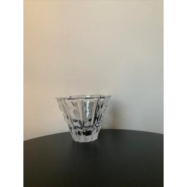 Mid 20th Century Ice Bucket Waves Design in Orrefors Crystal Art Deco ...