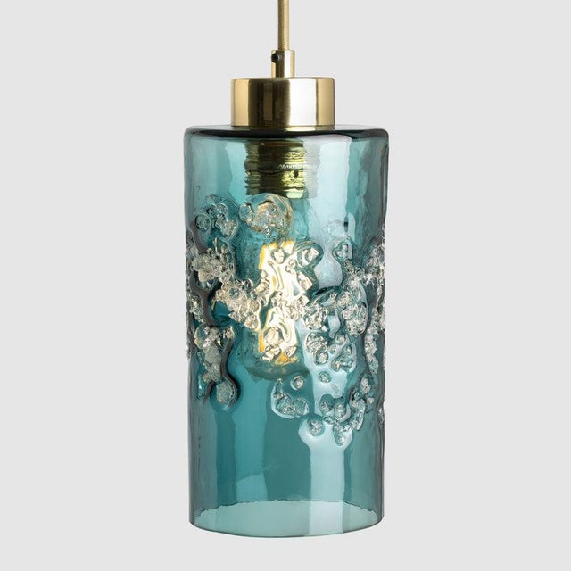 Quartz Light Standard Steel Glass Colour Pendant | Chairish