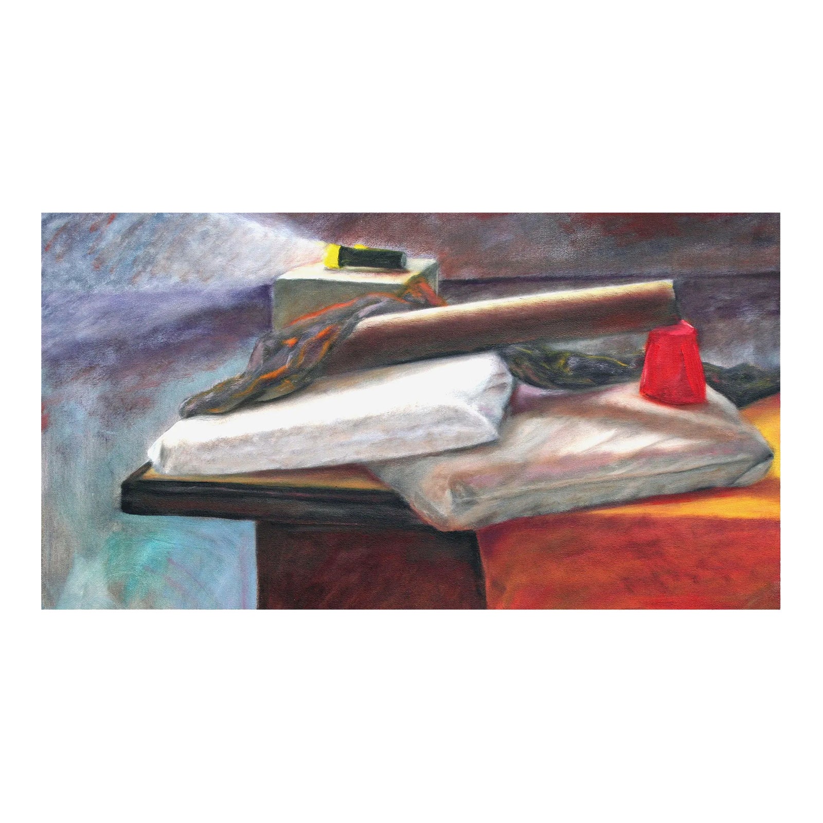 Contemporary Still Life With Flashlight Painting by James Pollock ...