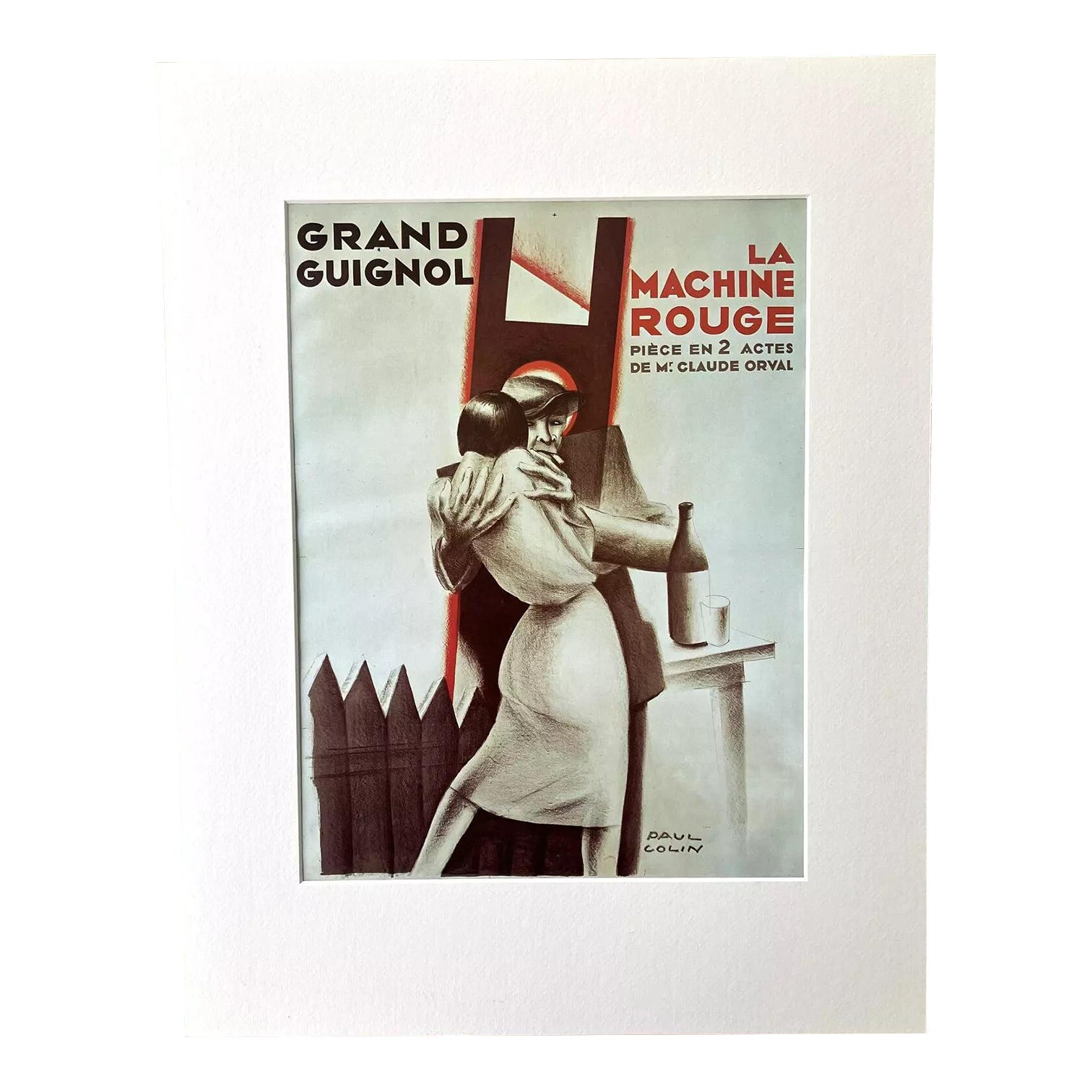 Vintage Paul Colin Print of "Grand Guignol - La Machine Rouge" Poster ...