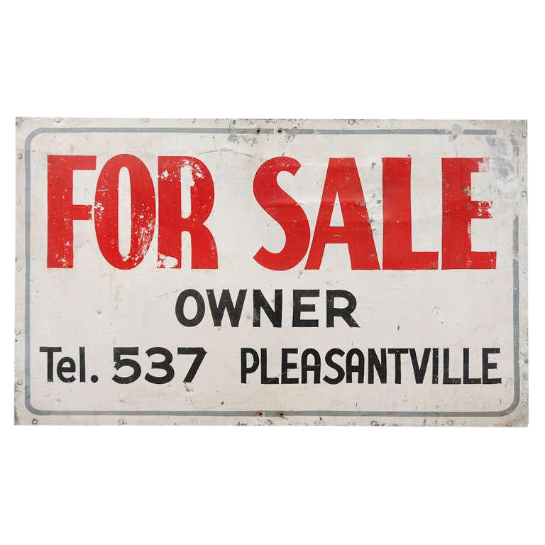 Vintage For Sale Sign | Chairish