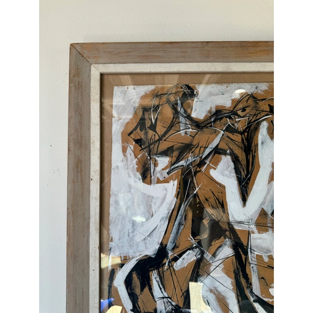 Eugene Massin American (1920-2003) Expressionist Abstract Painting ...