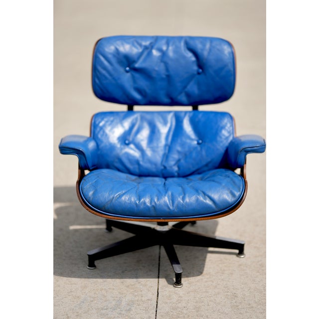 1950s First Generation Eames Herman Miller Lounge Chair and Ottoman in ...