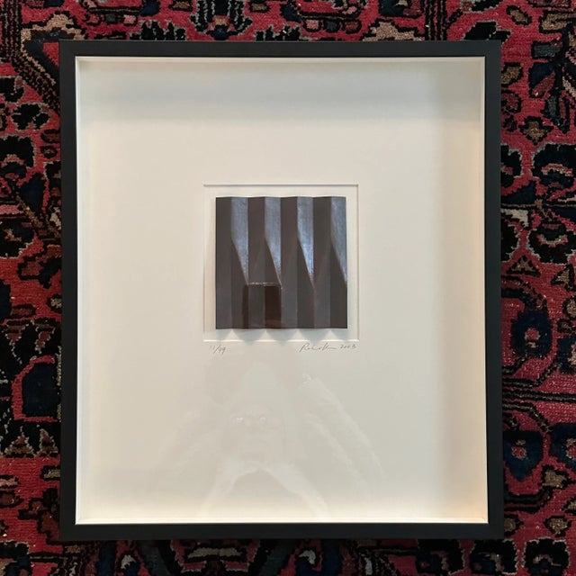 Signed and Numbered Robert Kuo Textured Art-Folded Paper | Chairish