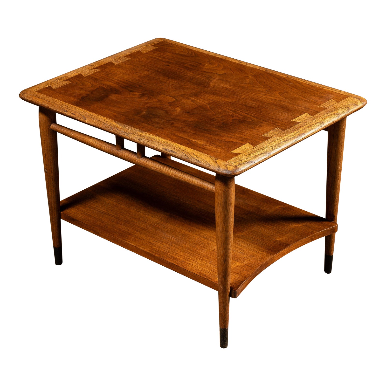 1960s Vintage Lane Walnut Side Table | Chairish