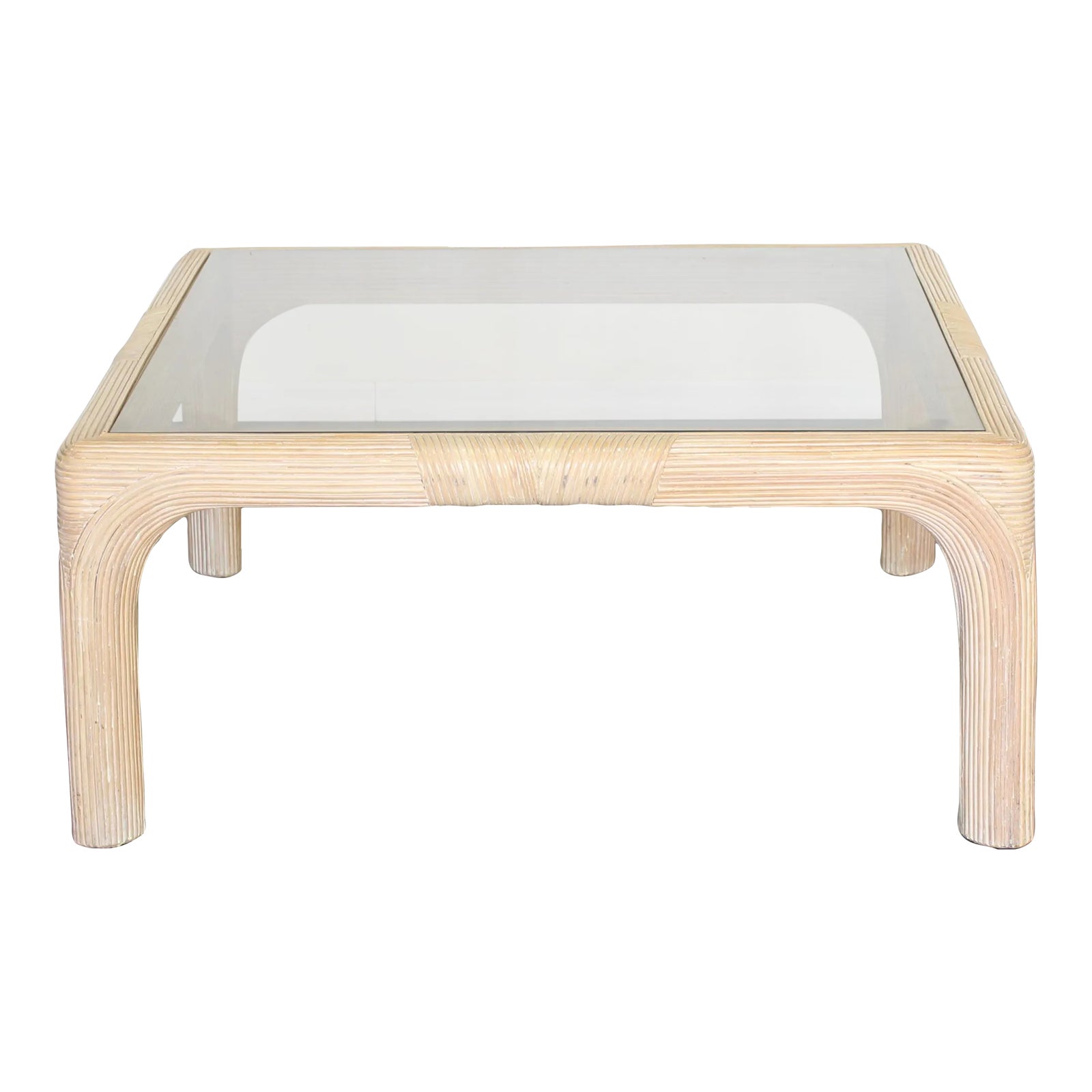 Vintage Pencil Reed Coffee Table | Chairish