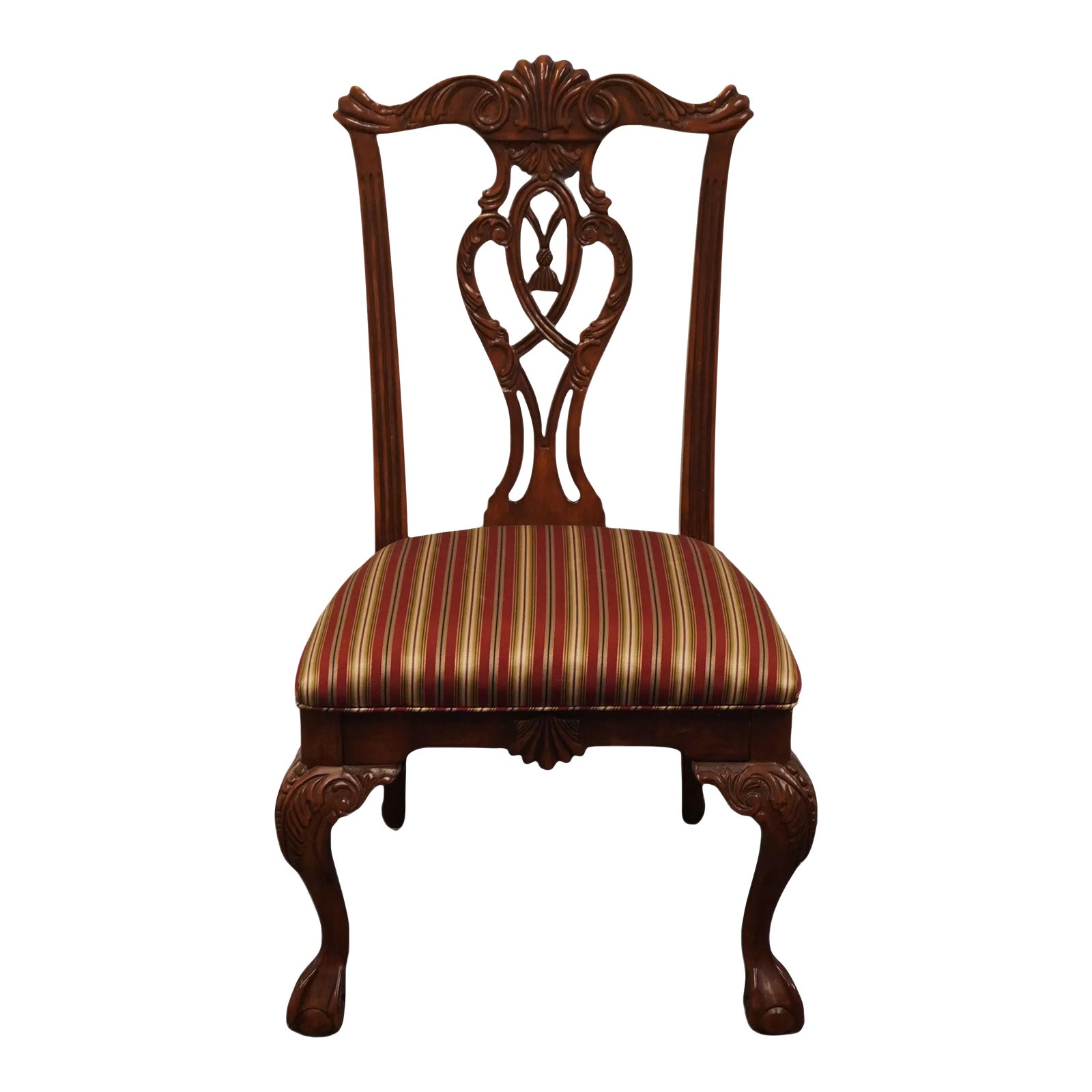 High End Mahogany Contemporary Traditional Chippendale Clawfoot Dining ...