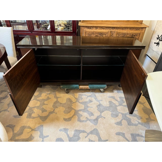 Troscan Design Custom Rex Preto+Walnut Buffet | Chairish