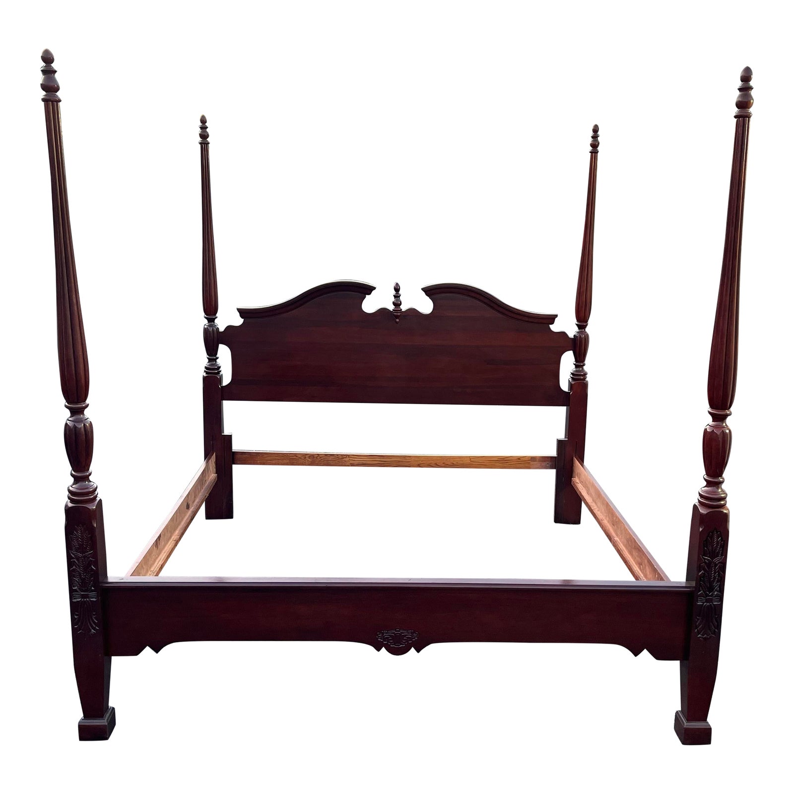 Kincaid Furniture Limited Edition General William Lenoir King Poster Bed Frame | Chairish