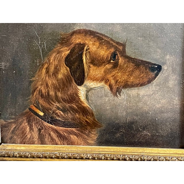 Original Oil Painting Dog Portrait by Edwin Loder, 19th Century British ...