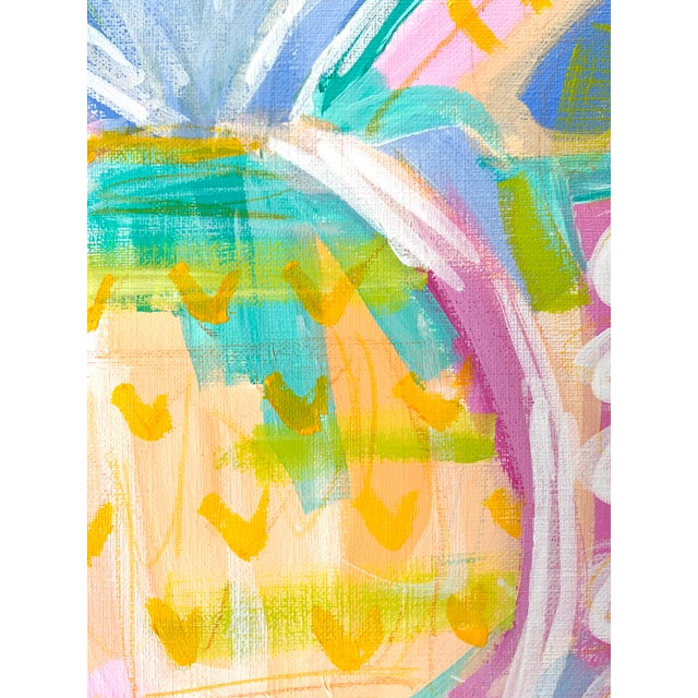 “Pineapple #8” Abstract Painting by Christina Longoria | Chairish
