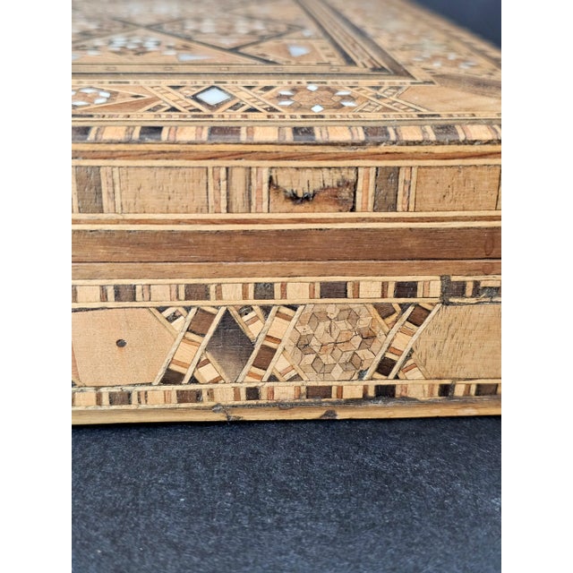 Vintage Middle Eastern Syrian Damascus Arabesque Mosaic Marquetry ...