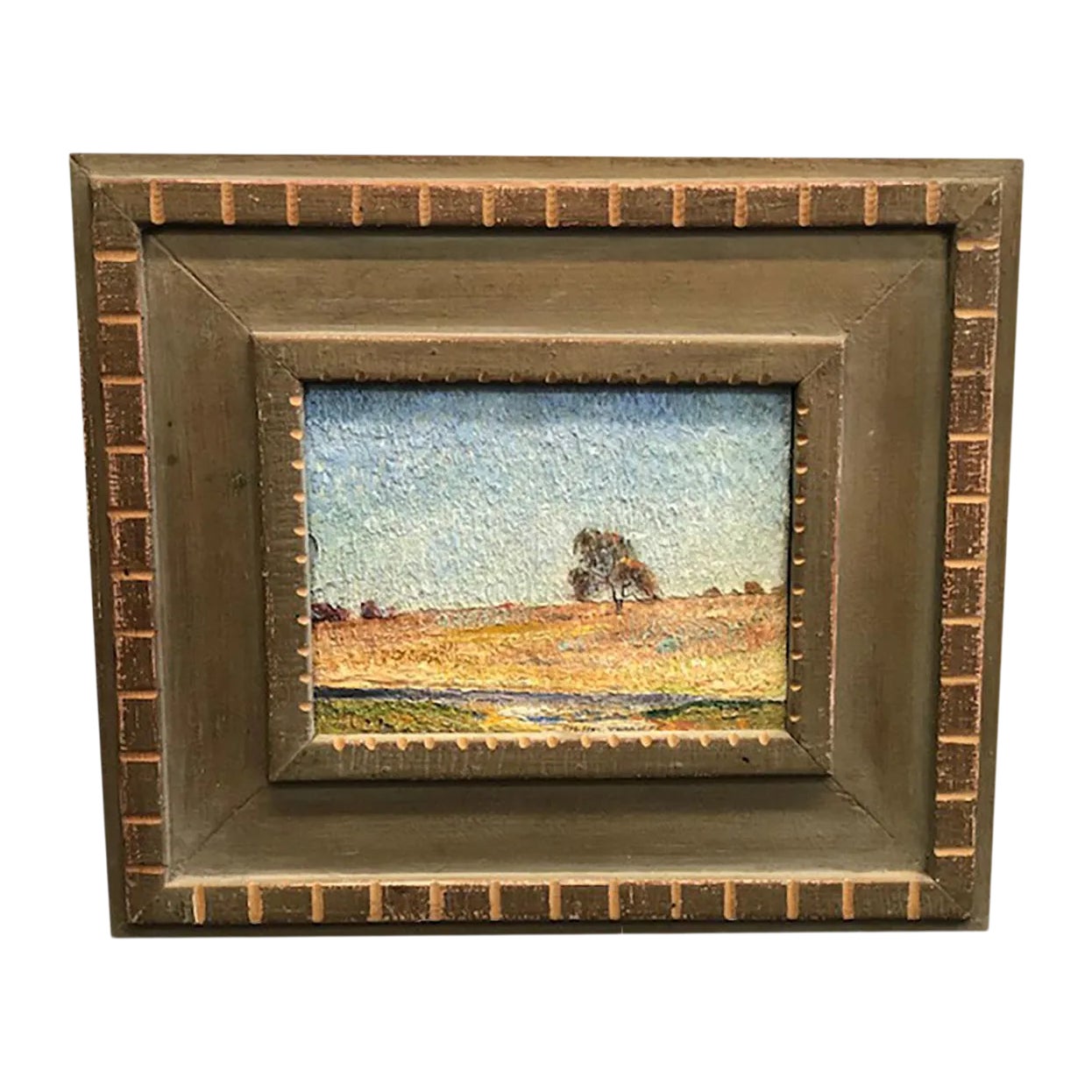 Mid 20th Century Rustic Landscape Oil Painting by Olin Herman Travis ...