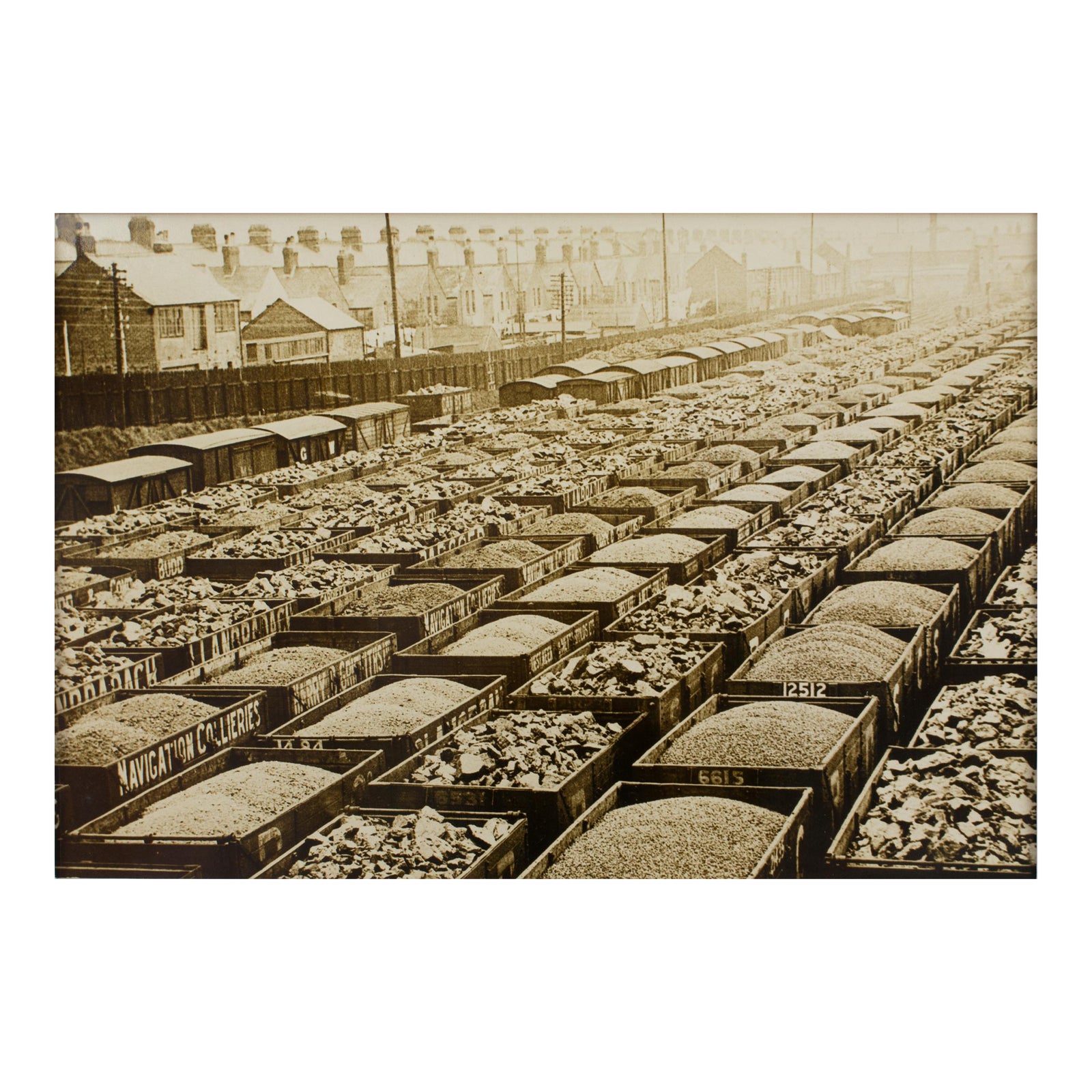 Rail Freight Station in Wales, England, Silver Gelatin Black and White ...